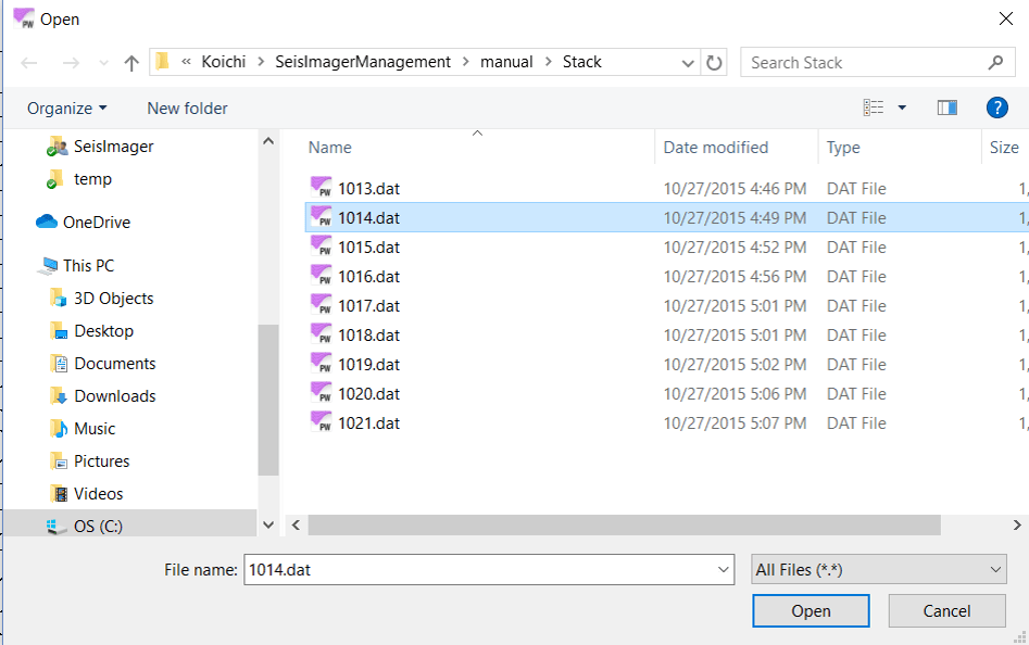 Stacking waveform data (SEG2) files using Pickwin - Geometrics : Geometrics